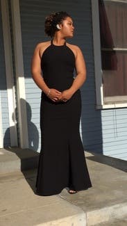 Black Sama Gown by Elizabeth and James for $80 - $100 | Rent the Runway