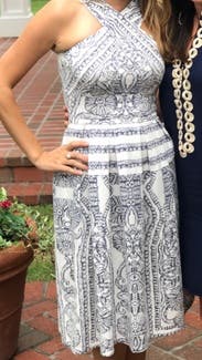 Porcelain Criss Cross Dress by ELLIATT for $40 - $50 | Rent the Runway