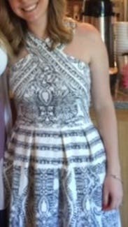 Porcelain Criss Cross Dress by ELLIATT for $30 - $50 | Rent the Runway