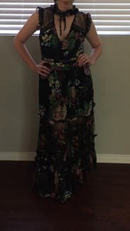 Floral Printed Ruffle Maxi by Nicholas for $115 - $125 | Rent the Runway